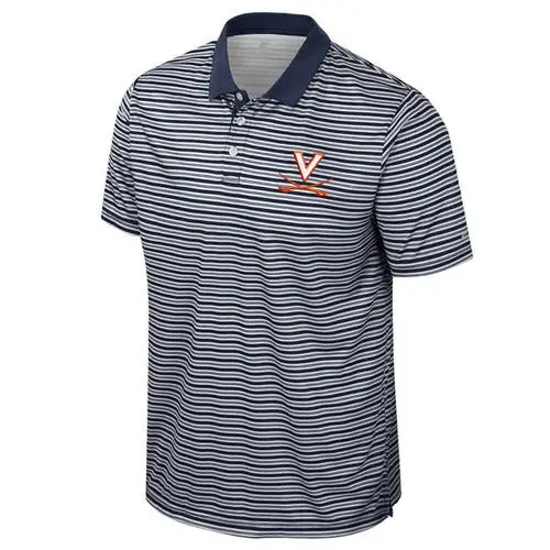 COLOSSEUM Virginia Cavaliers Striped Polo