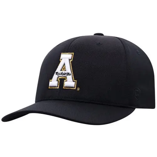 Top Of The World Appalachian State Mountaineers Reflex Flex Cap - Black