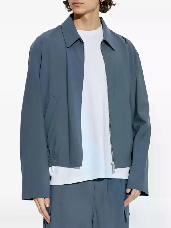 Marni Logo-print Bomber Jacket - Blue