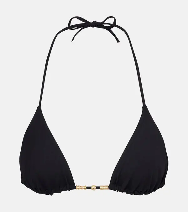 ERES Ephemere Embellished Bikini Top - Black