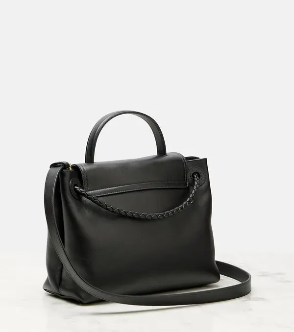 Bottega Veneta Ciao Ciao Knot Small Leather Tote Bag - Black