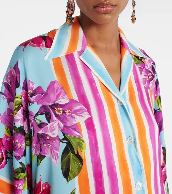 Dolce & Gabbana Printed Silk-blend Shirt
