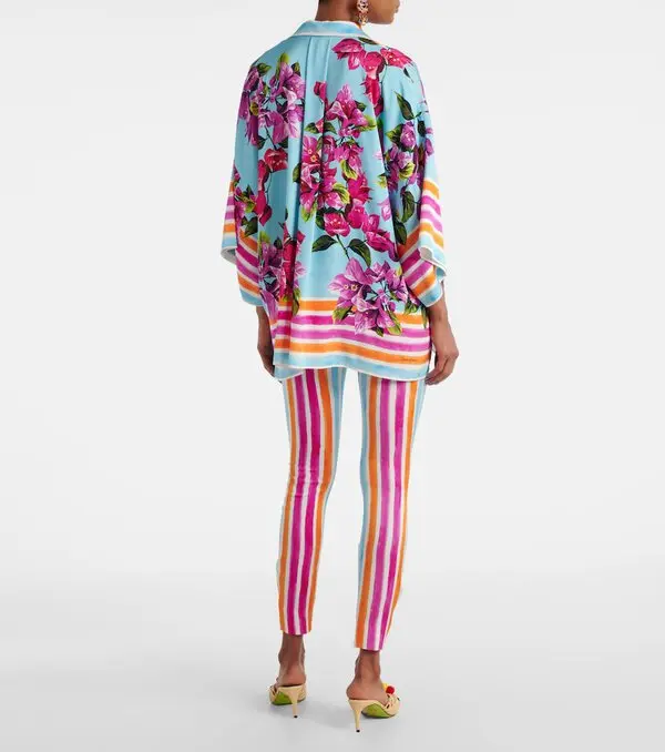 Dolce & Gabbana Printed Silk-blend Shirt