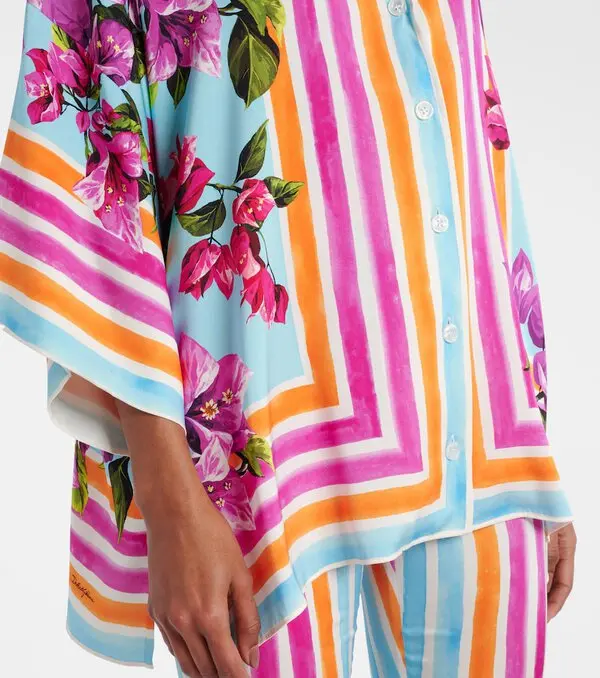 Dolce & Gabbana Printed Silk-blend Shirt