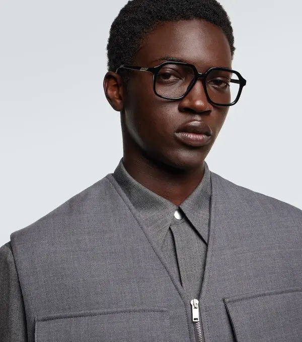 Bottega Veneta Oversized Rectangular Glasses