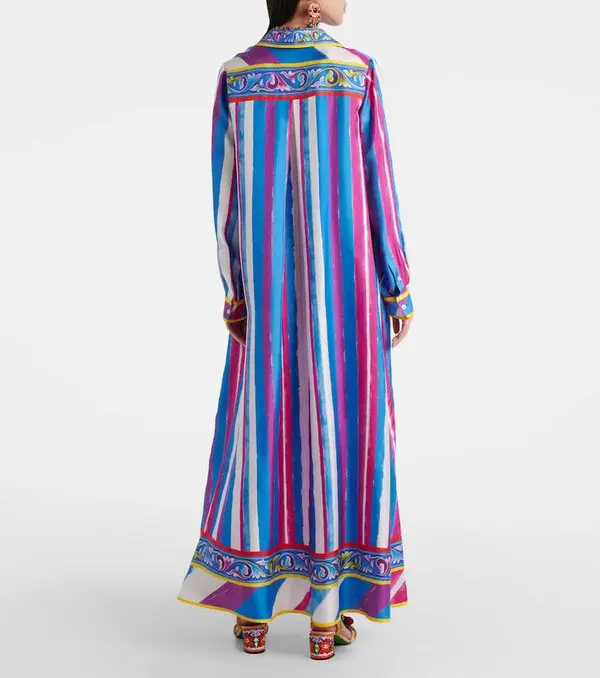 Dolce & Gabbana Striped Silk Kaftan