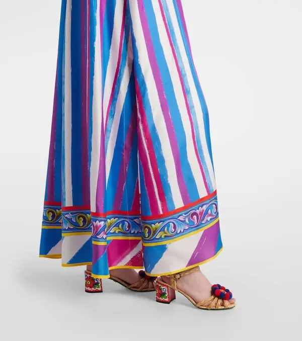 Dolce & Gabbana Striped Silk Kaftan