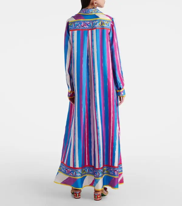Dolce & Gabbana Striped Silk Kaftan