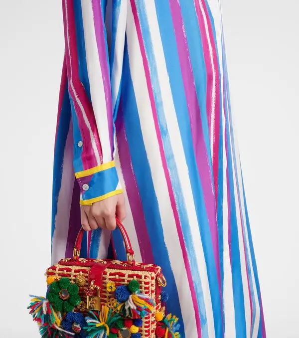 Dolce & Gabbana Striped Silk Kaftan