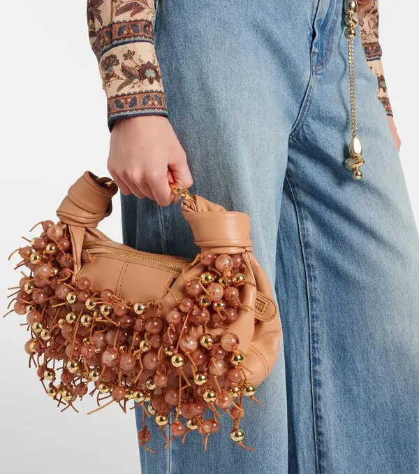 Zimmermann Beaded Leather Shoulder Bag