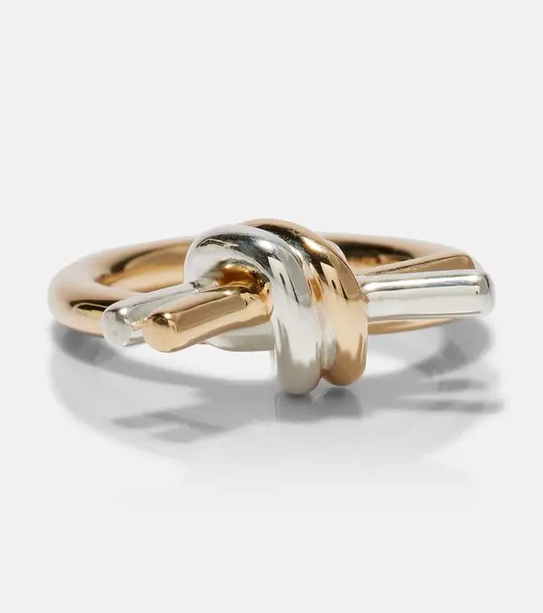 Bottega Veneta Knot Sterling Silver Ring - Gold