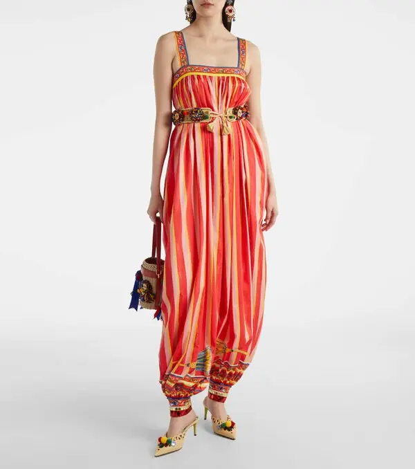 Dolce & Gabbana Printed Cotton Jumpsuit