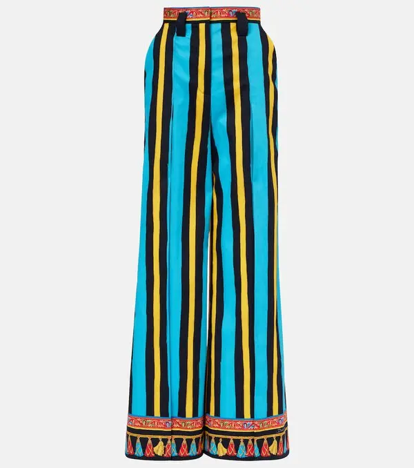 Dolce & Gabbana Striped Wide-leg Pants - Multicoloured