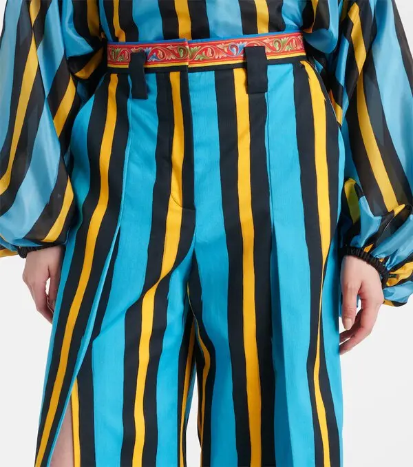 Dolce & Gabbana Striped Wide-leg Pants