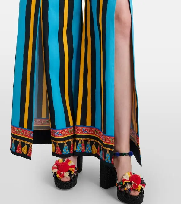 Dolce & Gabbana Striped Wide-leg Pants