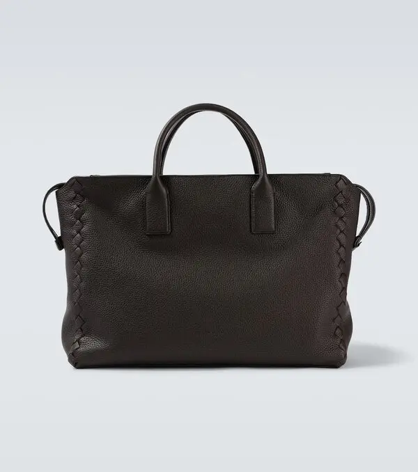 Bottega Veneta Leather Briefcase - Brown