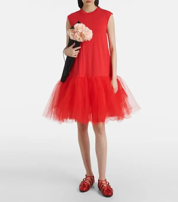 Simone Rocha Ghillie Glitter Ballerinas