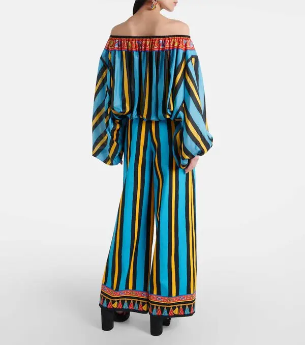Dolce & Gabbana Patterned Silk Top