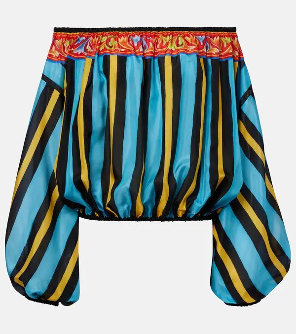 Dolce & Gabbana Patterned Silk Top - Multicoloured
