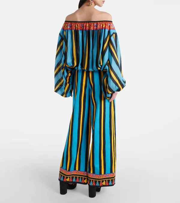 Dolce & Gabbana Patterned Silk Top