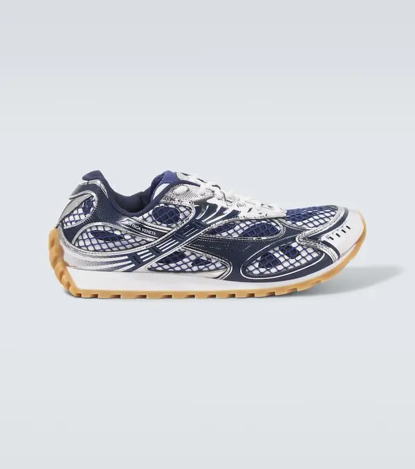 Bottega Veneta Orbit Lace-up Sneakers - Silver