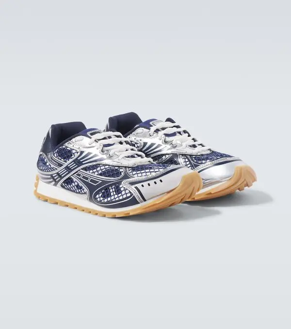 Bottega Veneta Orbit Lace-up Sneakers - Silver