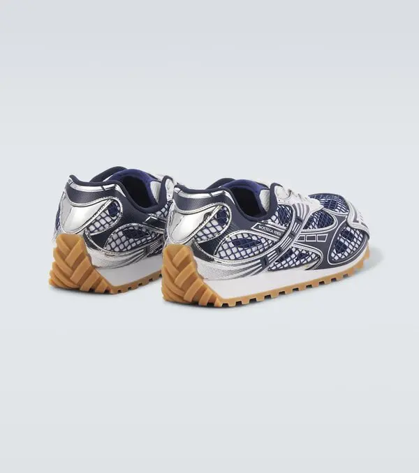 Bottega Veneta Orbit Lace-up Sneakers - Silver