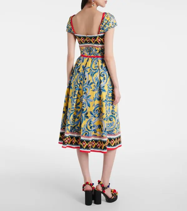 Dolce & Gabbana Pleated Midi Dress