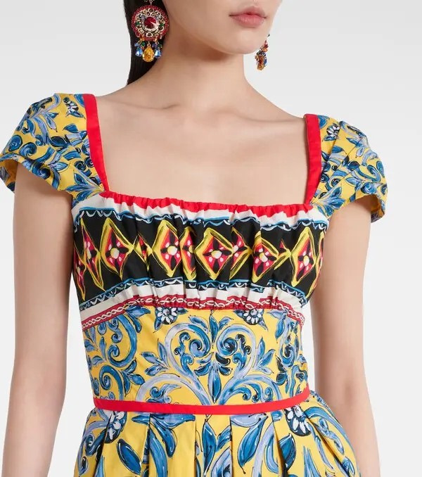 Dolce & Gabbana Pleated Midi Dress