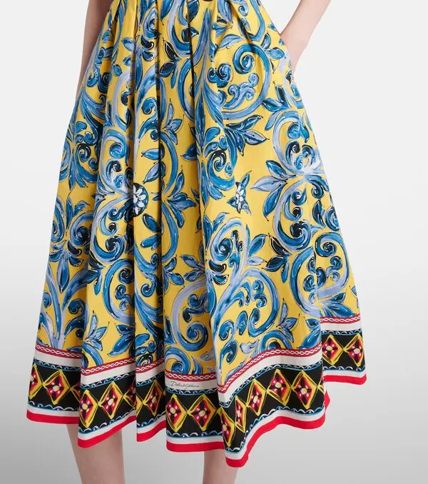 Dolce & Gabbana Pleated Midi Dress