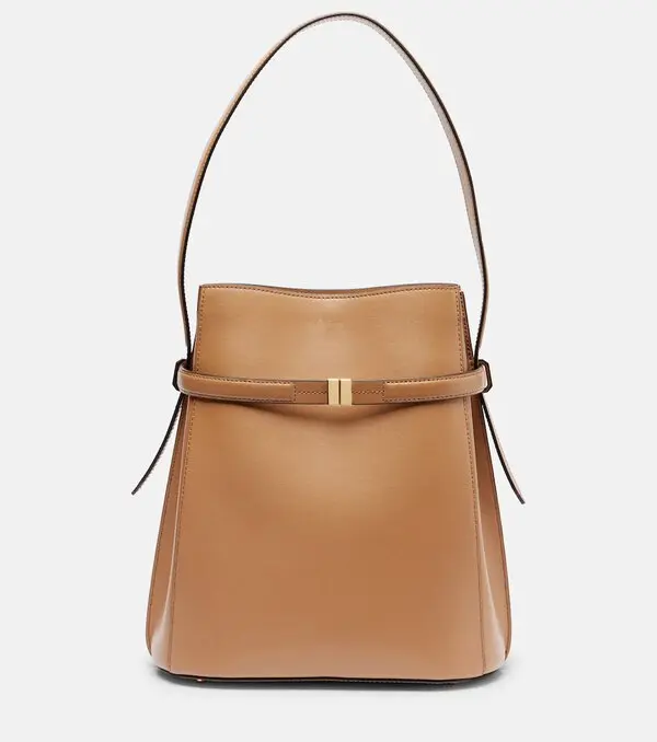TOTEME Leather Bucket Bag - Brown