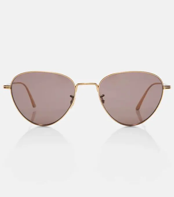 Khaite X Oliver Peoples Aviator Sunglasses - Gold