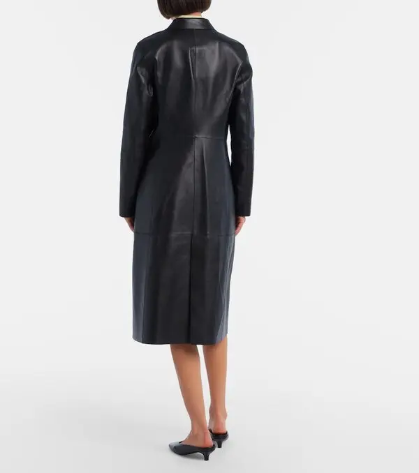 TOTEME Paneled Leather Coat