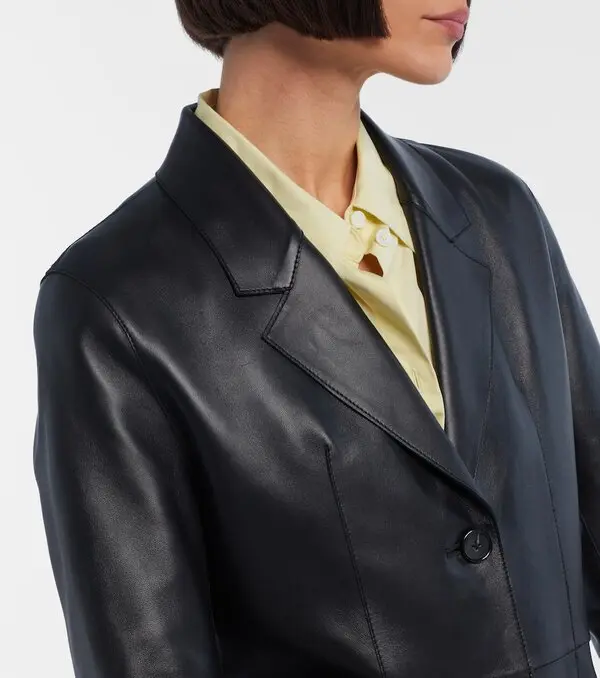 TOTEME Paneled Leather Coat