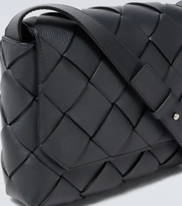 Bottega Veneta Diago Small Leather Crossbody Bag - Grey