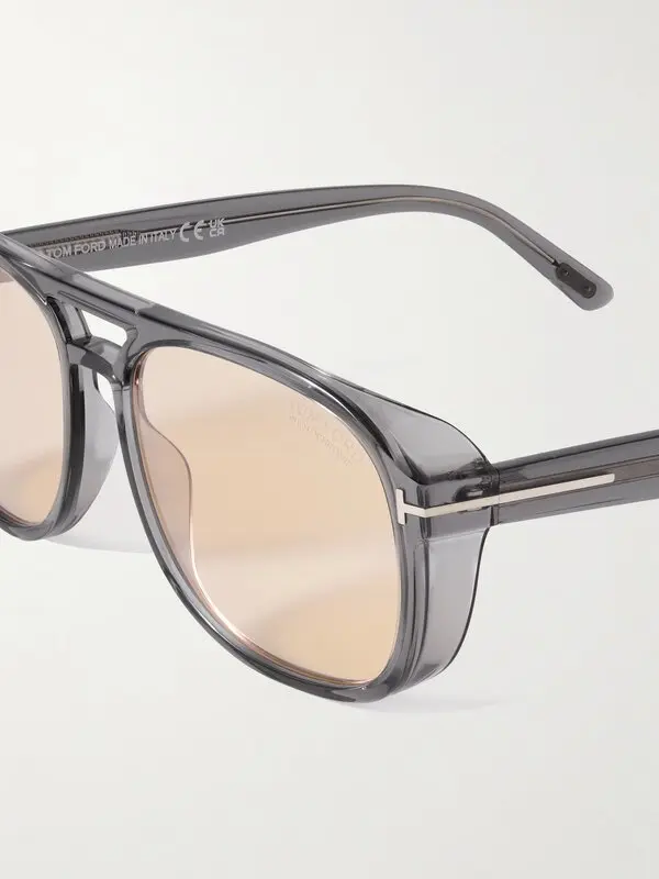 TOM FORD Rosco Aviator-style Sunglasses - Gray