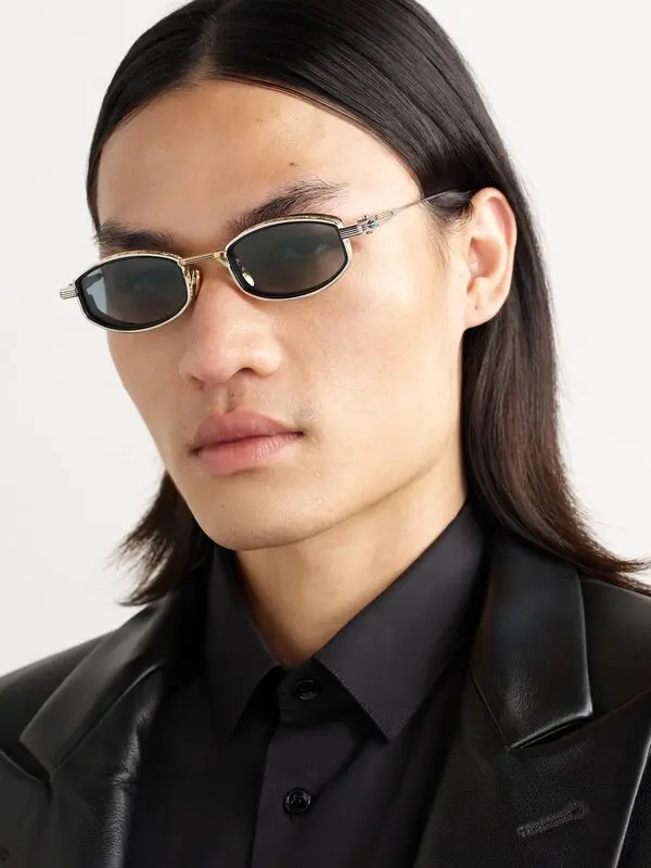 Jacques Marie Mage Last Frontier Vi Hardin Oval-Frame Sunglasses