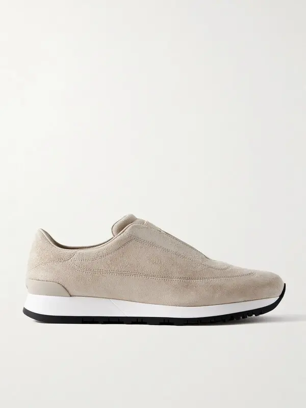 John Lobb Lift Suede Slip-on Sneakers - Neutrals