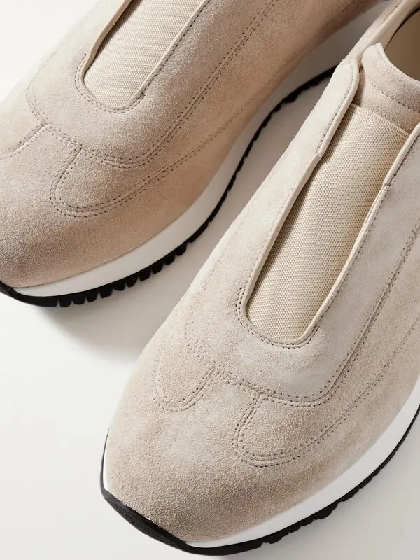 John Lobb Lift Suede Slip-on Sneakers - Neutrals