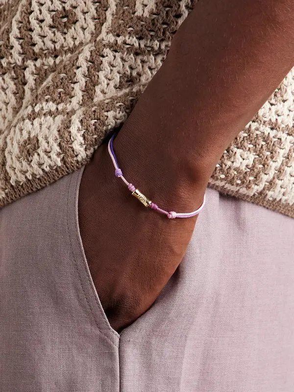 Luis Morais 14-karat Gold And Cord Bracelet