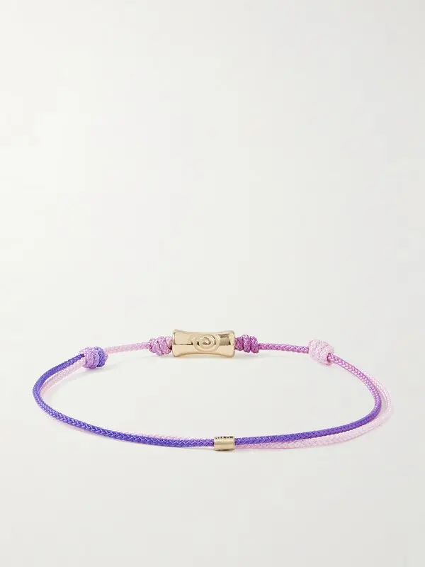 Luis Morais 14-karat Gold And Cord Bracelet
