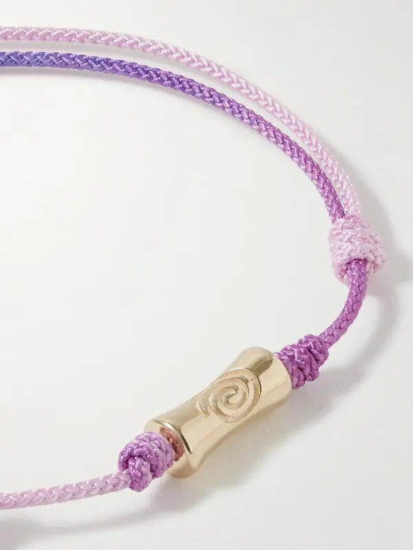 Luis Morais 14-karat Gold And Cord Bracelet