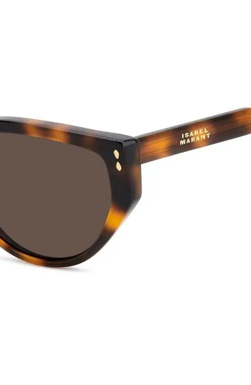 Isabel Marant 59mm Cat Eye Sunglasses - Brown Havana