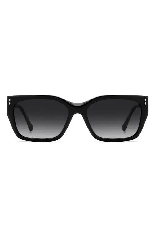 Isabel Marant 58mm Rectangular Sunglasses - Black