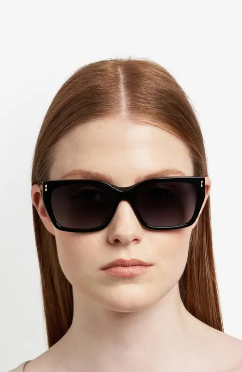 Isabel Marant 58mm Rectangular Sunglasses - Black