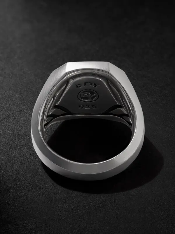 David Yurman Streamline® Sterling Diamond Signet Ring