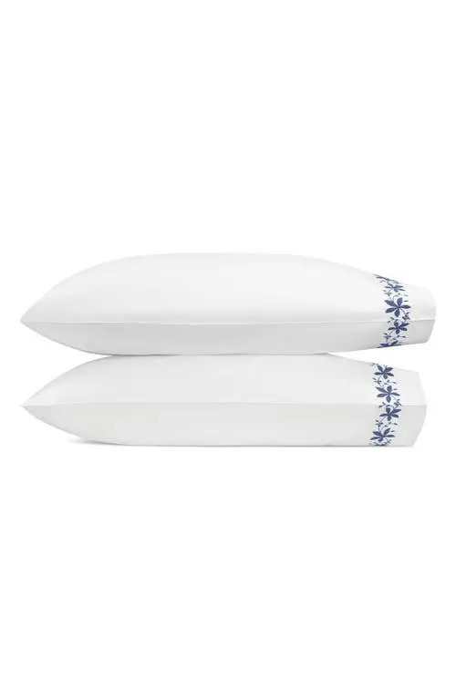 MATOUK Callista Set Of 2 Pillowcases - Bluebell