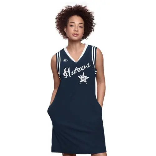 STARTER Houston Astros Fast Track Sneaker V-neck Dress
