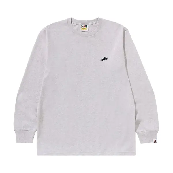 A BATHING APE Sta One Point Long-sleeve Tee - Grey