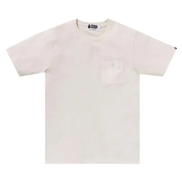 A BATHING APE One Point Pocket Tee - Cream